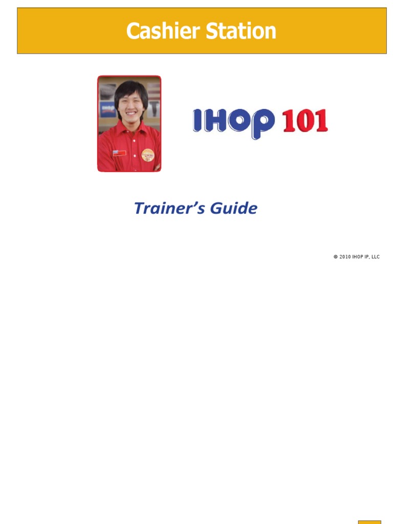 Cashier Station: Trainer's Guide | PDF | Point Of Sale | Cheque