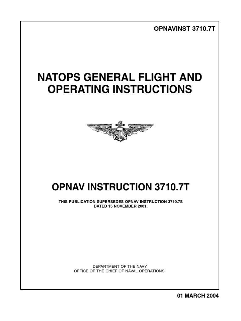 Opnavinst 3710.7T-1 PDF | PDF | Aerospace | Military