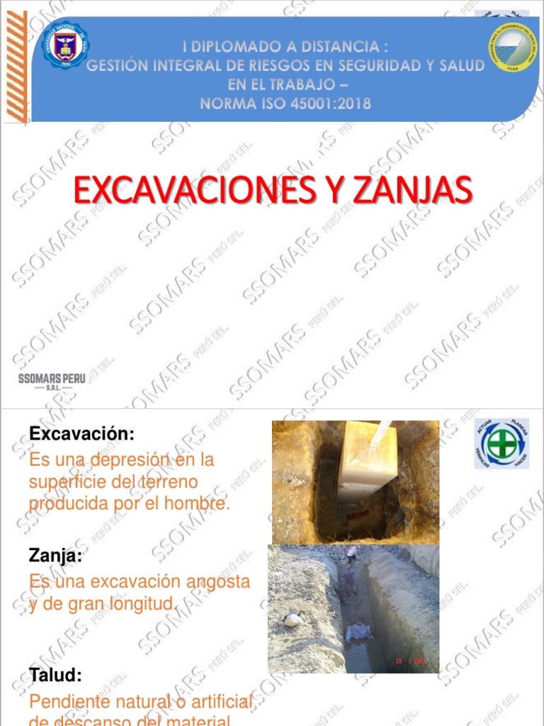 Excavaciones y Zanjas | PDF | Naturaleza