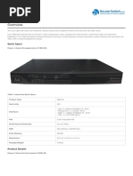Cisco1941 k9 Datasheet | PDF | Router (Computing) | Networking Standards
