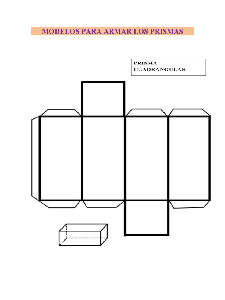 Modelos para Armar Los Prismas | PDF