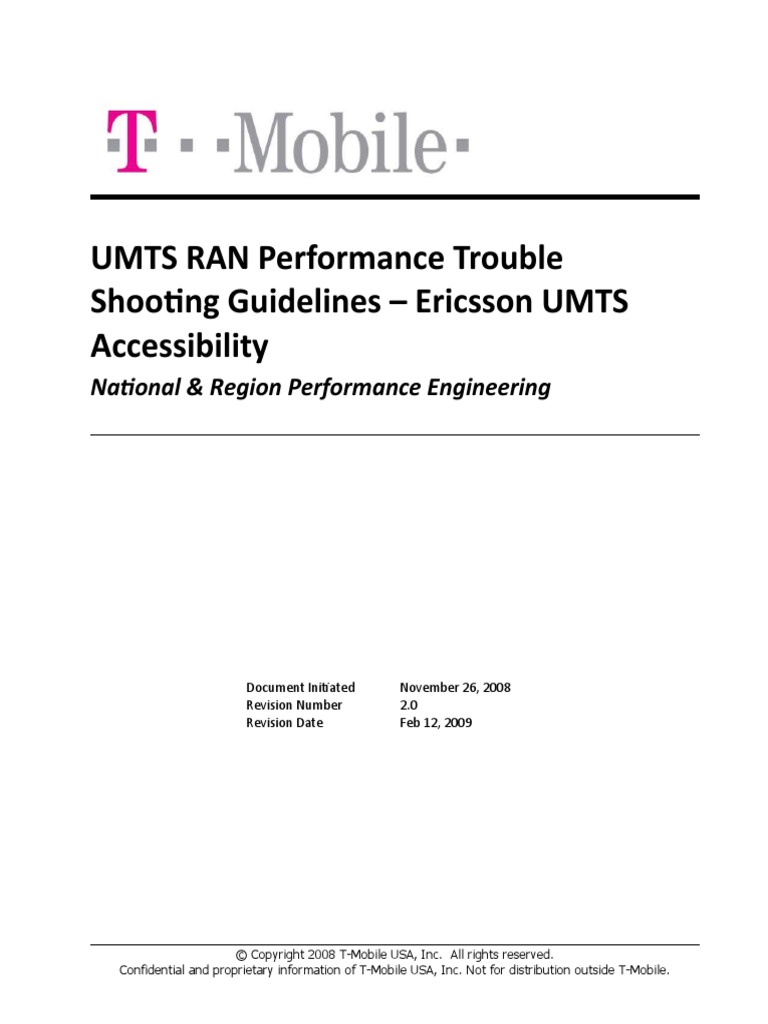 3G Troubleshooting Accessibility | PDF | High Speed Packet Access | Radio
