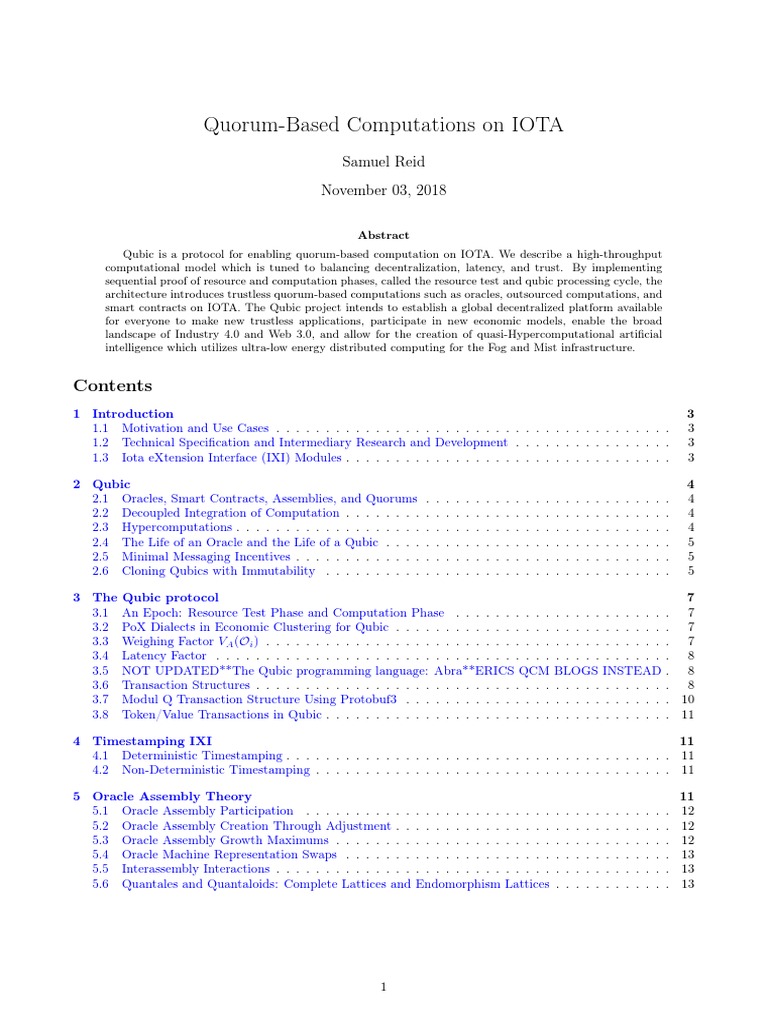 Unreleased Quorum Based Computations Paper | PDF | Areas Of Computer ...