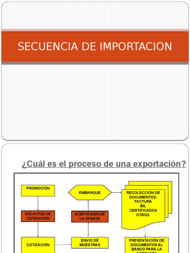 Secuencia de Importacion | PDF | aduana | Economias