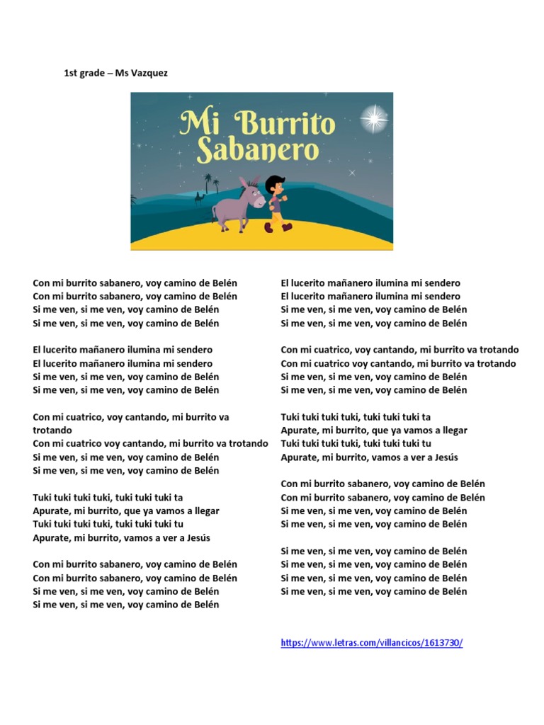 Mi Burrito Sabanero | PDF