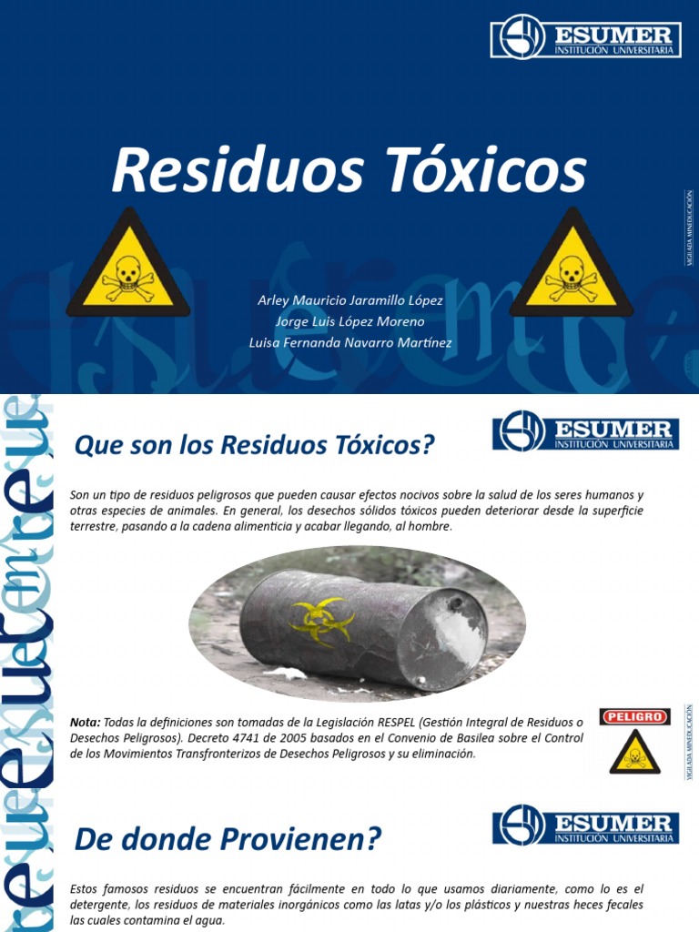 Residuos_Tóxicos | PDF | Residuos | Agua