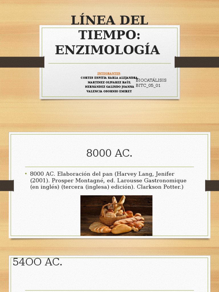 Línea Del Tiempo de La Enzimología | PDF | Enzima | Ciencias de la vida