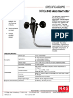 NRG 40C Anemometer Data Sheet | PDF | Wound | Hertz