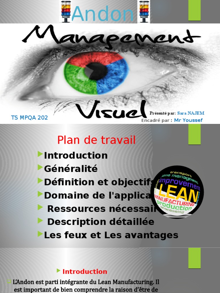 Système Andon en Lean Manufacturing | PDF | Lean (production ...