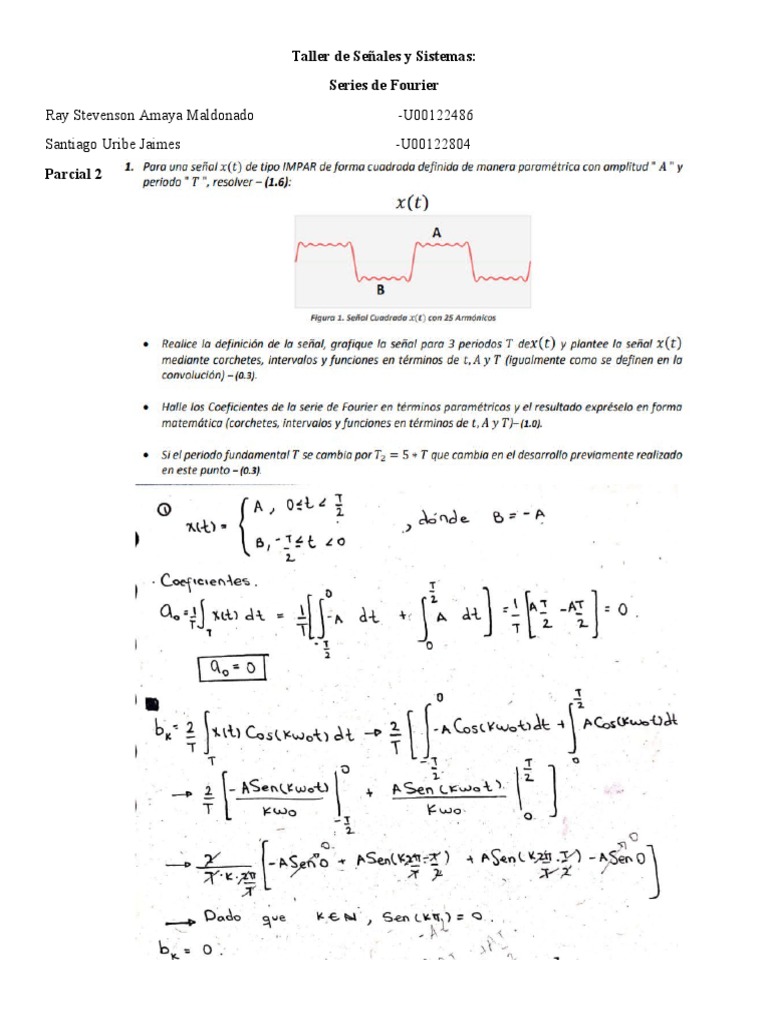 Series de Fourier Matlab | PDF