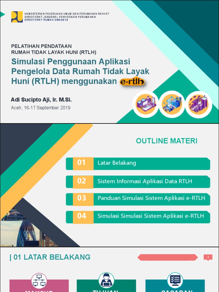 Simulasi Penggunaan Aplikasi Pengelola Data RTLH Menggunakan e-RTLH PDF | PDF