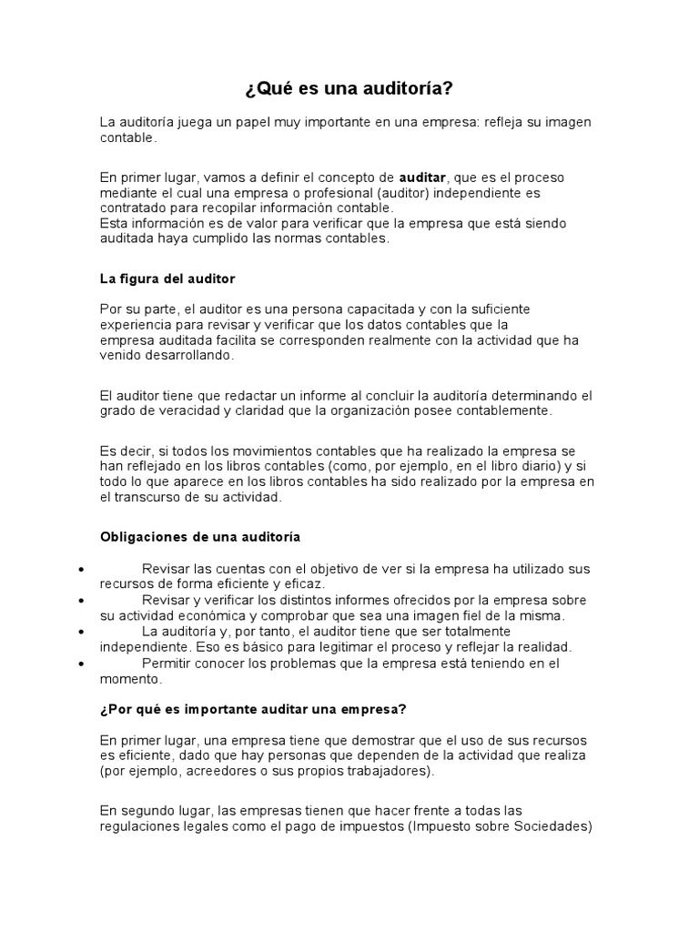 ¿Qué Es Una Auditoría – Auditoria Definicion – TJKIJV