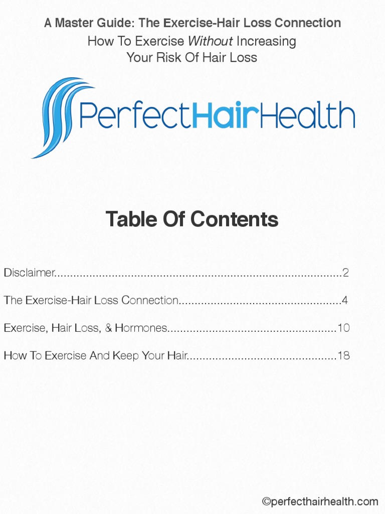 Perfect Hair Health - Master Guide To Exercise and Hair Loss PDF | PDF ...