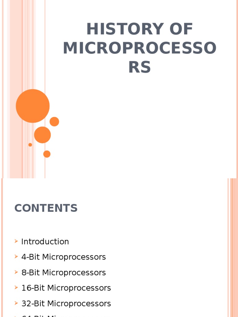 Evolution of Microprocessors Explained | PDF | Cpu Cache | Microprocessor