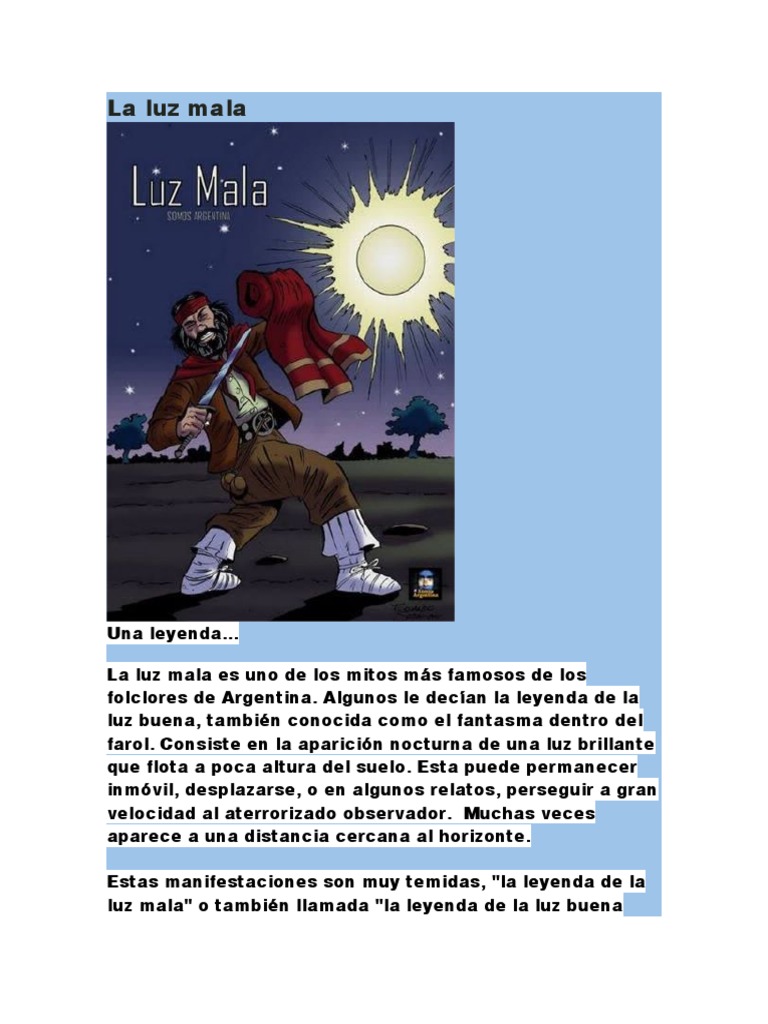 La Leyenda de La Luz Mala | PDF