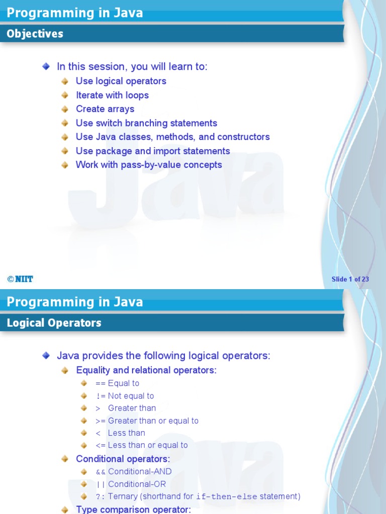 Java Programming Fundamentals | PDF | Constructor (Object Oriented Programming) | Programming