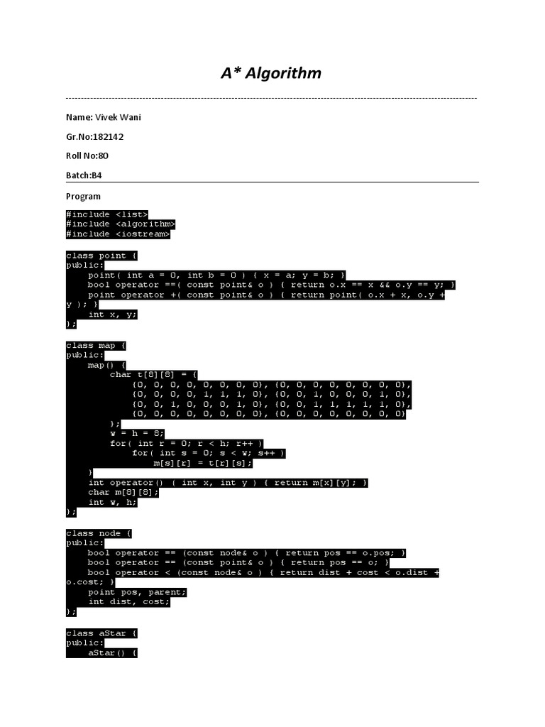 A-Star Algorithm | PDF | Applied Mathematics | Mathematical Logic