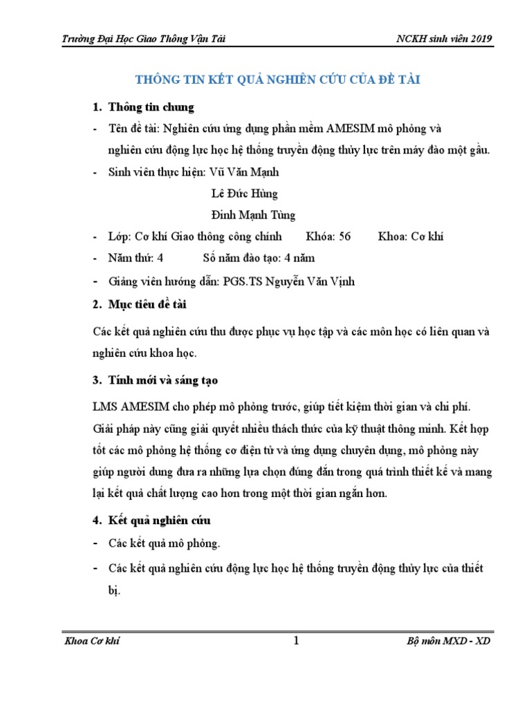 Nghiên cứu khoa học 2019 | PDF