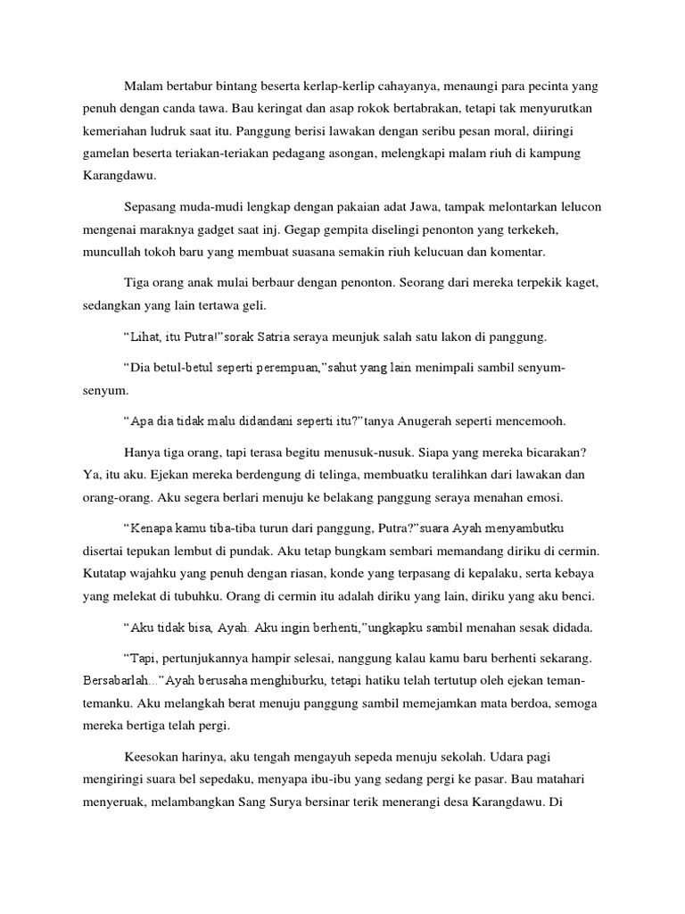 Cerpen Ludruk (Versi Salah Paham) PDF | PDF