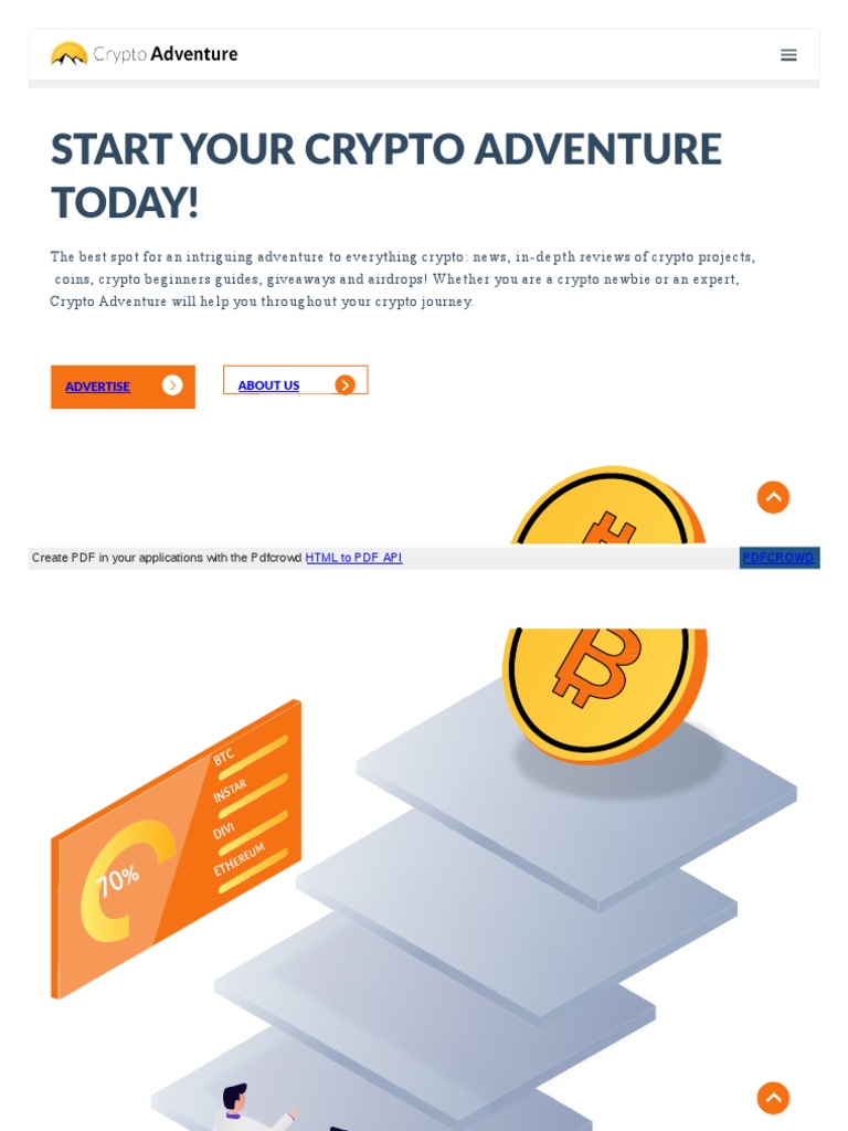 Start Your Crypto Adventure Today!: Advertise About Us | PDF | Distributed Computing | Currency