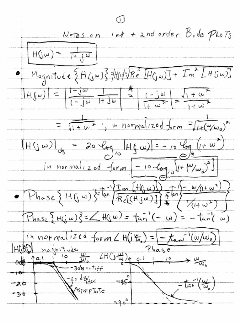 Bode Handout PDF | PDF | Applied Mathematics | Mathematical Analysis