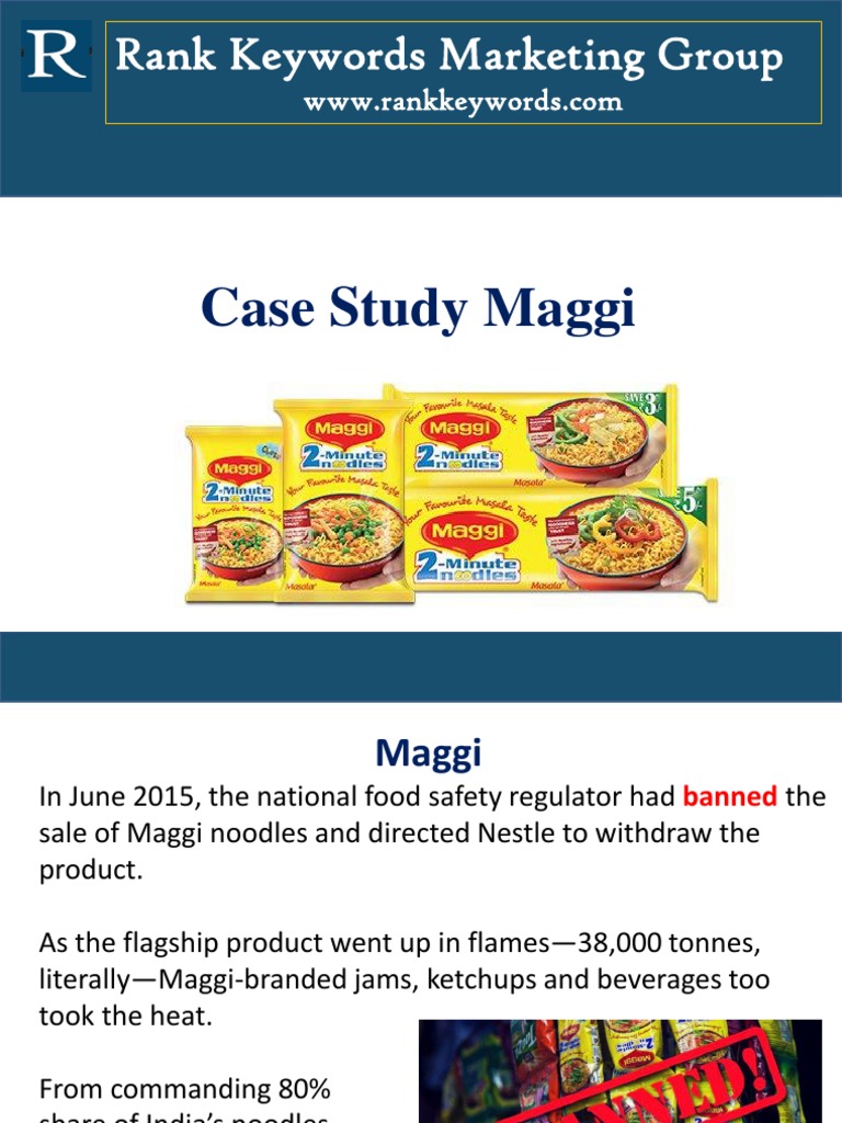 Rank Keywords Marketing Group: Case Study Maggi | PDF
