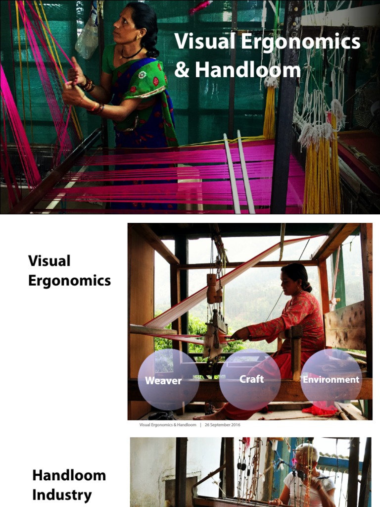 Visual Ergonomics & Handloom | PDF | Loom | Weaving