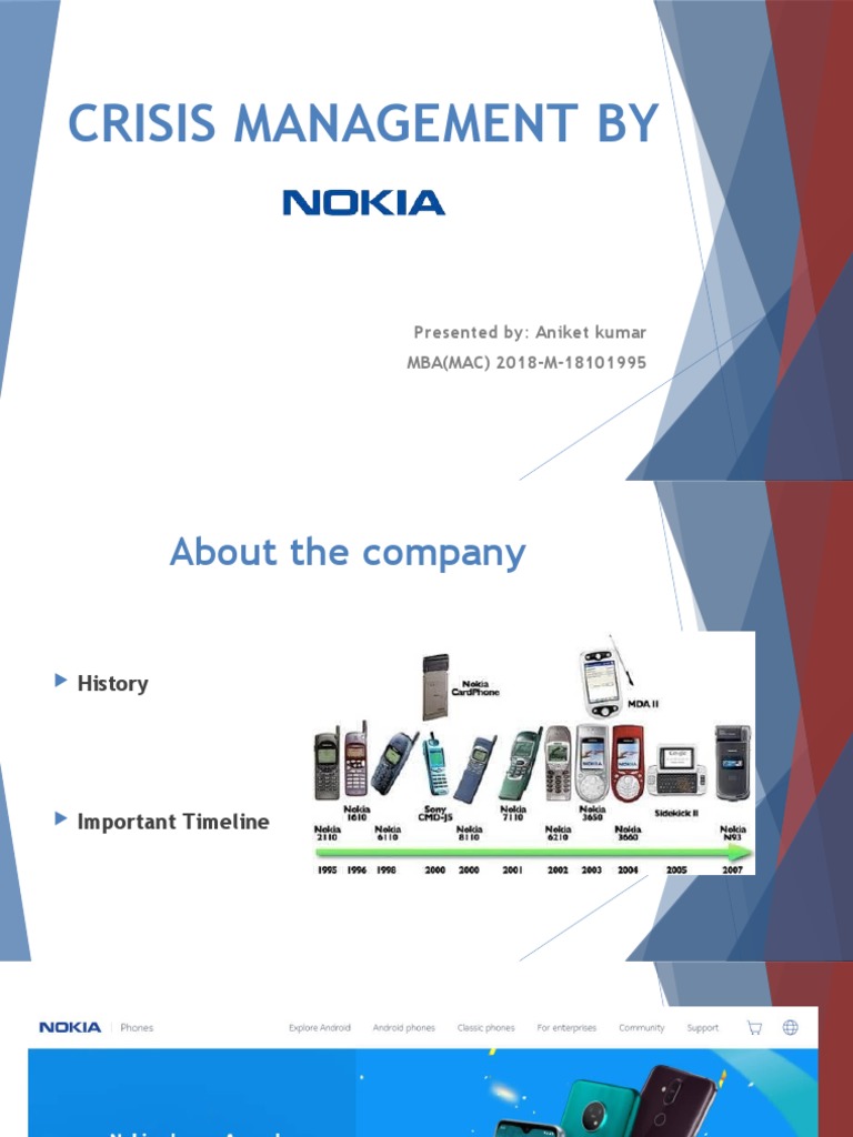 Nokia Crisis Management Analysis | PDF