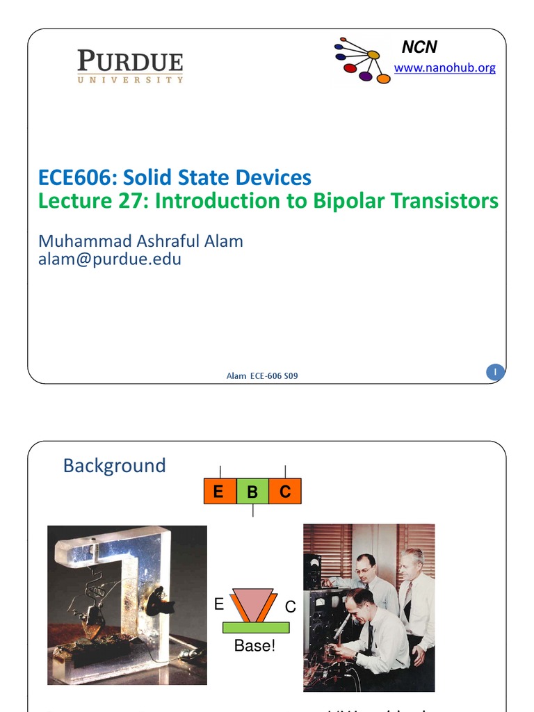 Principles of Semiconductor Devices-L27 | PDF | Bipolar Junction ...
