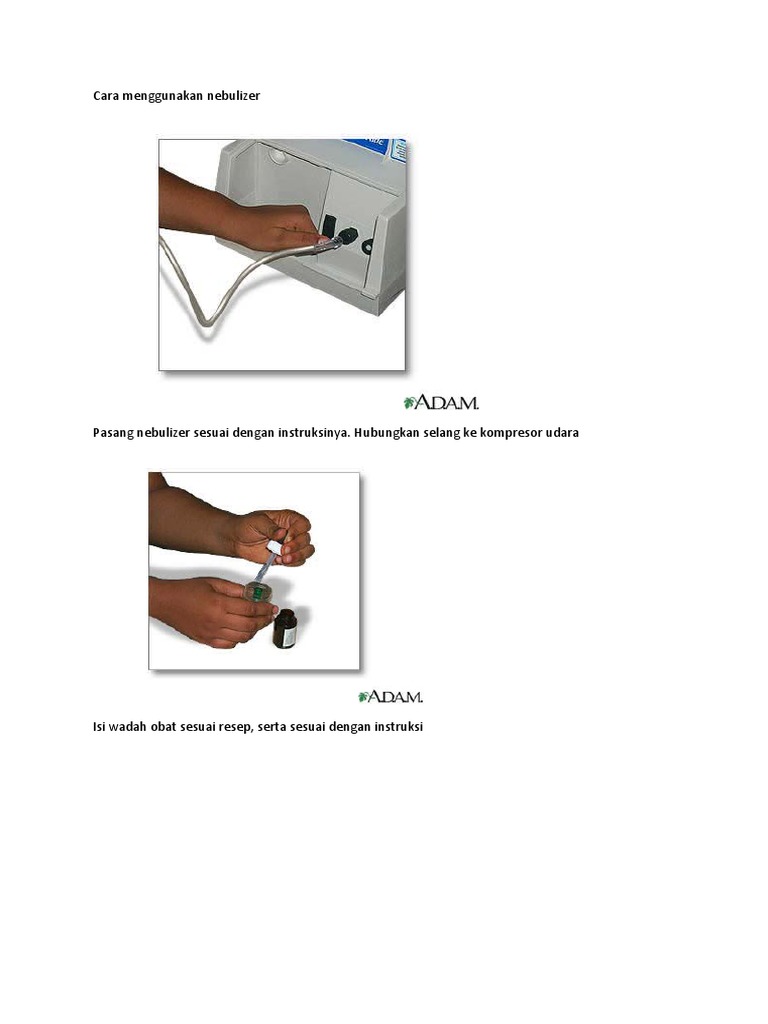 Cara Menggunakan Nebulizer | PDF