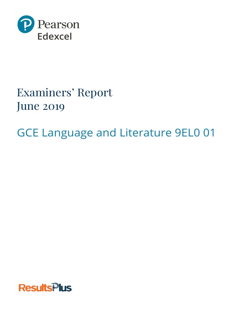 9EL0 - 01 - 2019 PE Report | PDF | Semiotics | Cognition