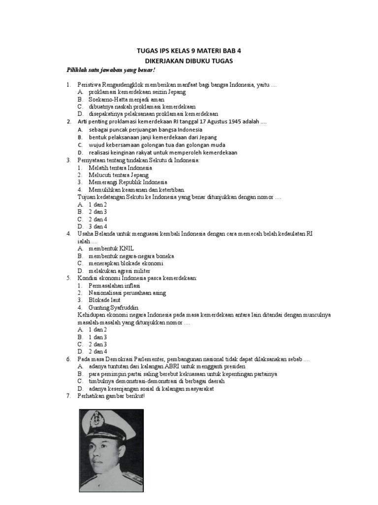 Tugas Ips Kelas 9 | PDF
