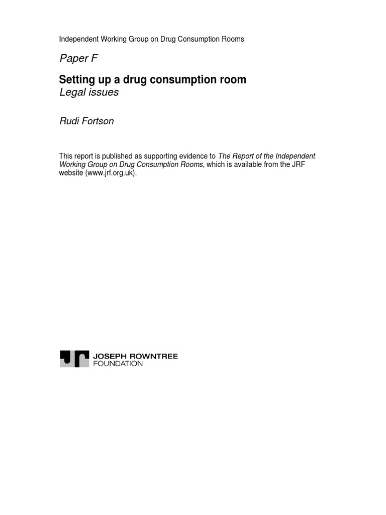 Legal Issues With Setting Up A Drug Consumption Room | PDF | European ...