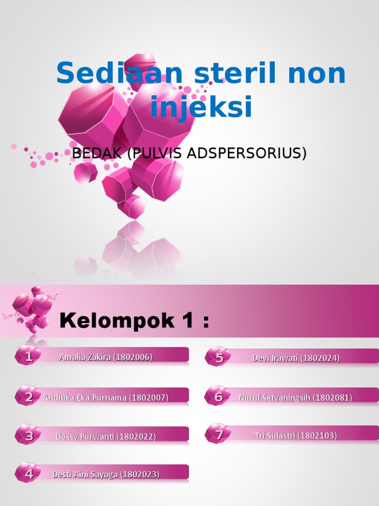 Farmasetika Sediaan Steril Non Injeksi | PDF