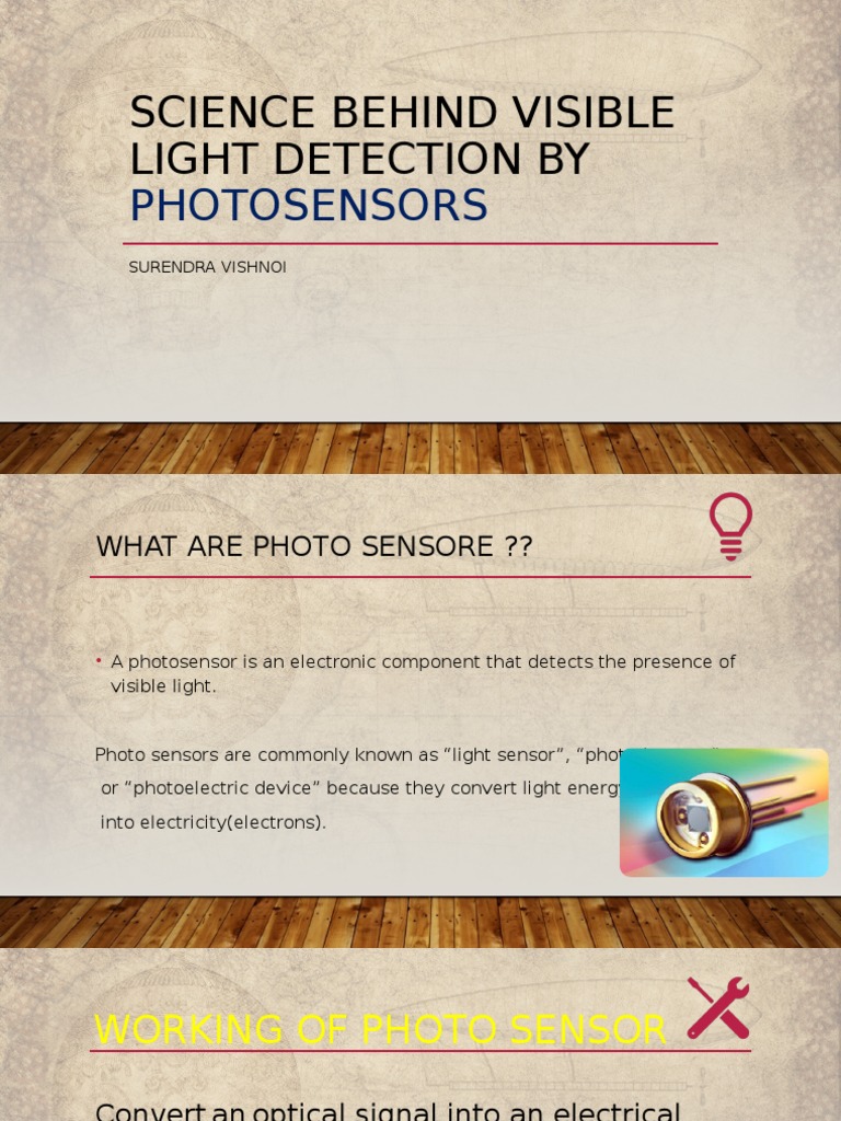 Science Behind Visible Light Detection by Photosensors | PDF