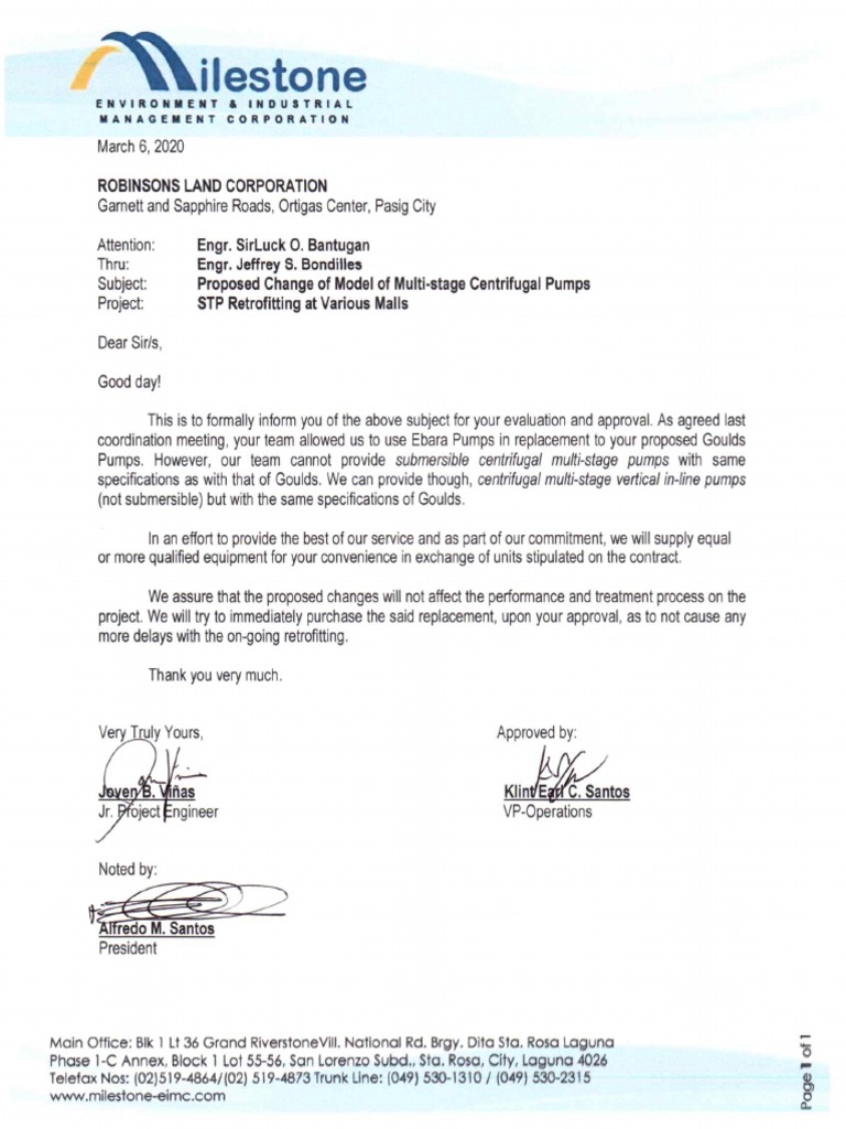 Centrifugal Pump Letter PDF | PDF