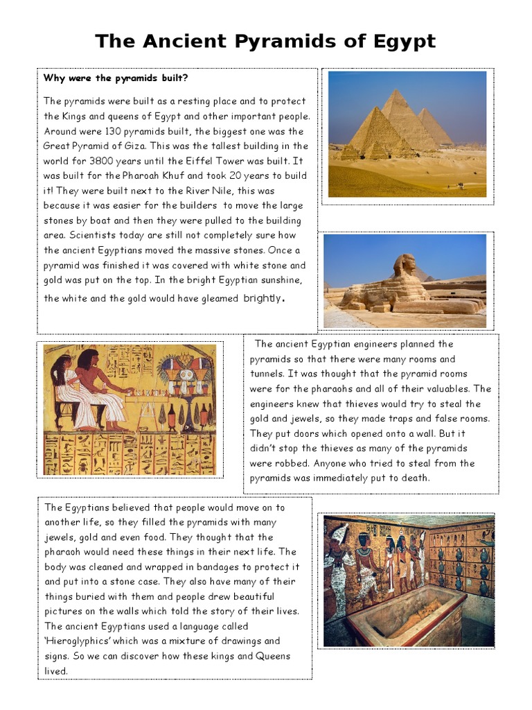 Pyramids-Of-Egypt. PASSIVE VOICE | PDF | Egyptian Pyramids | Ancient Egypt