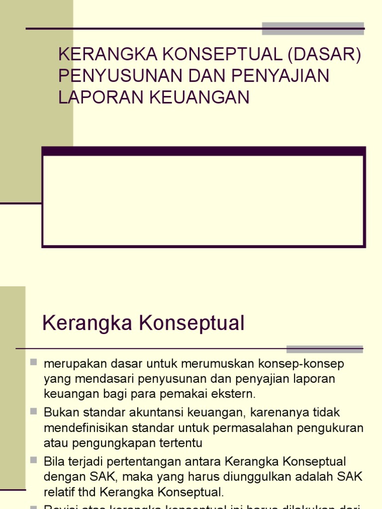 AKM Bab 2 KERANGKA KONSEPTUAL (DASAR) | PDF