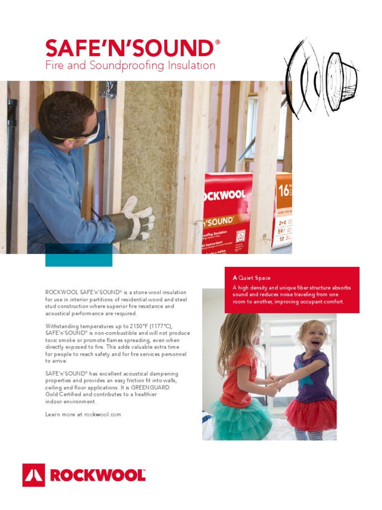 SAFEnSOUND Fire and Soundproofing Insulation Techdata PDF | PDF ...
