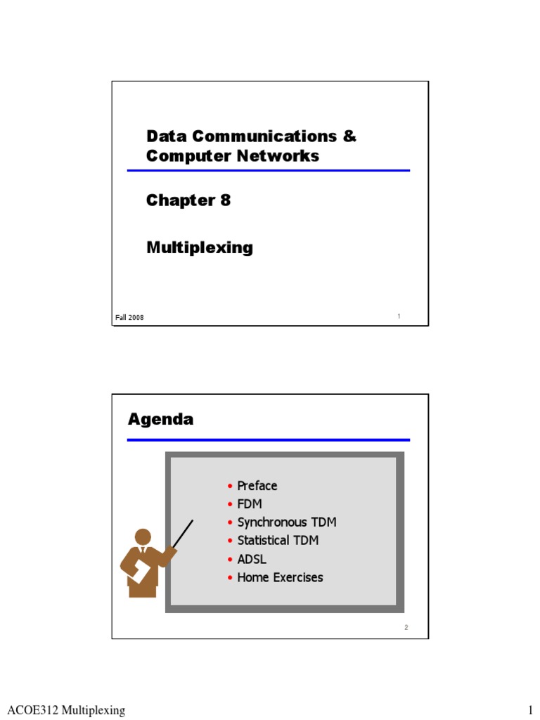 08 Multiplexing PDF | PDF | Multiplexing | Digital Subscriber Line