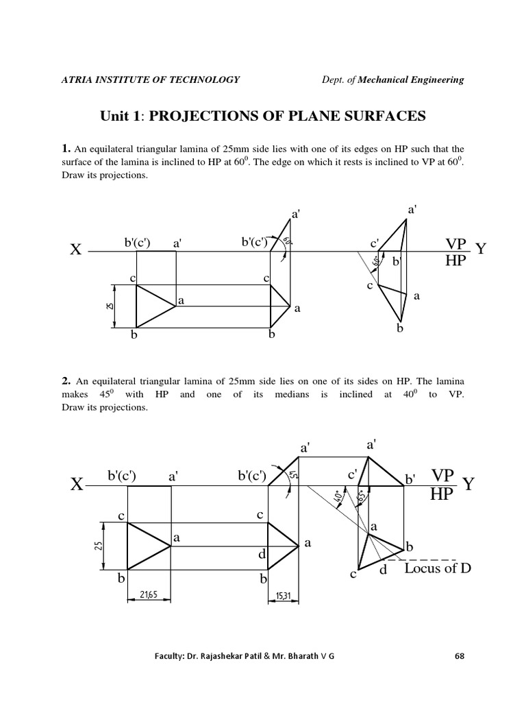 Projections of Plane Surfaces in CAD | PDF | Rectangle | Polytopes