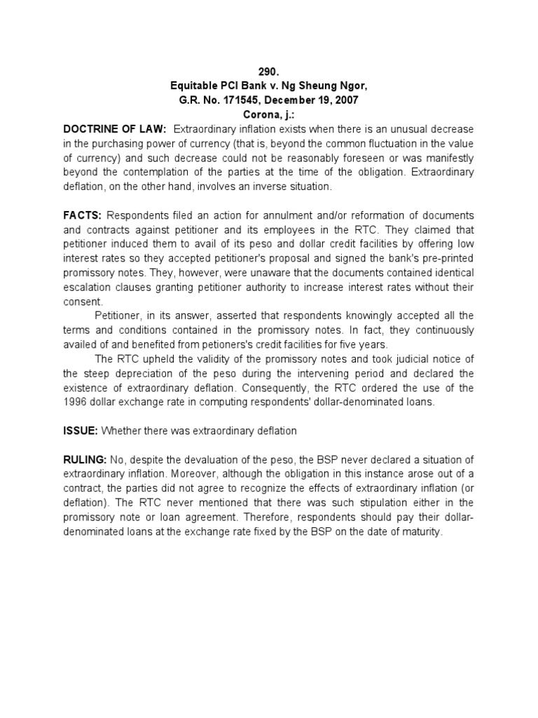 Equitable PCI Bank v. NG Sheung Ngor | PDF