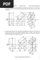 Engineering Graphics and Drawing VIVA QUESTIONS | PDF | Geometry | Space