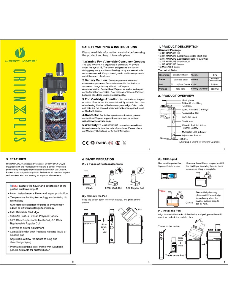 Orion Plus User Manual | PDF