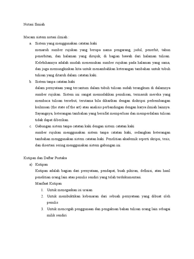 Notasi Ilmiah | PDF
