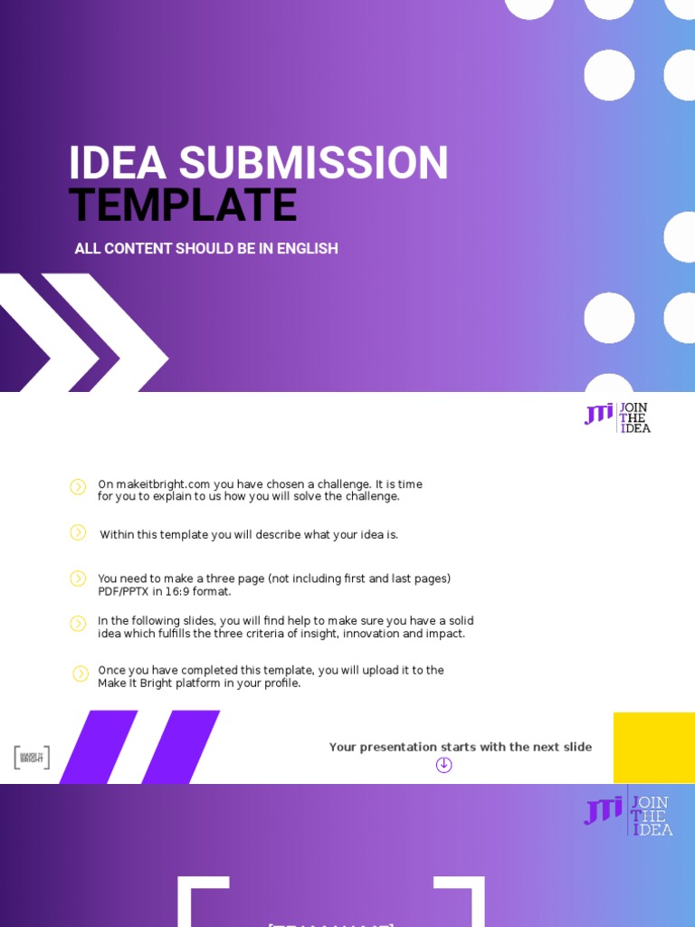 Idea Submission Template Guide | PDF | Innovation | Swot Analysis