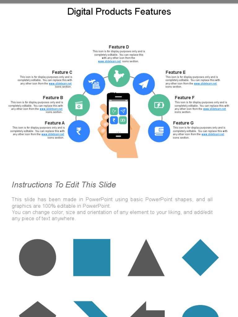 Digital Products Features: Feature D | PDF | Icon (Computing ...