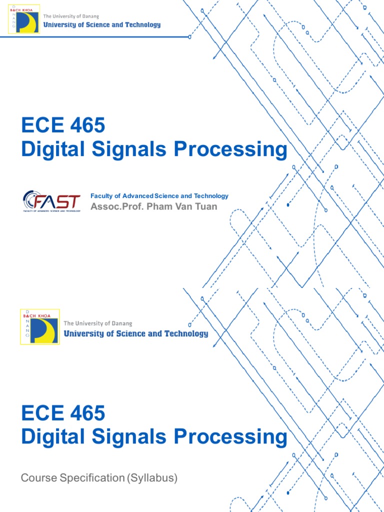 ECE 465 Digital Signals Processing: Assoc - Prof. Pham Van Tuan | PDF ...