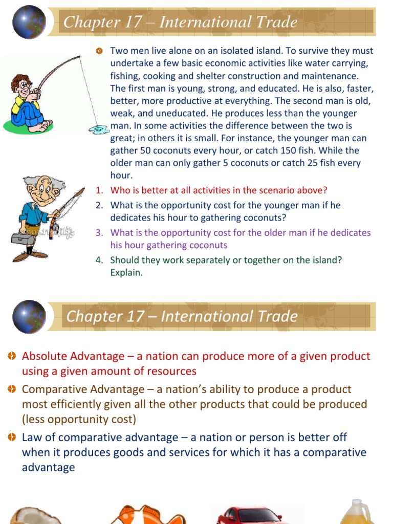 Chapter 17 - International Trade: 1. Who Is Better at All Activities in ...