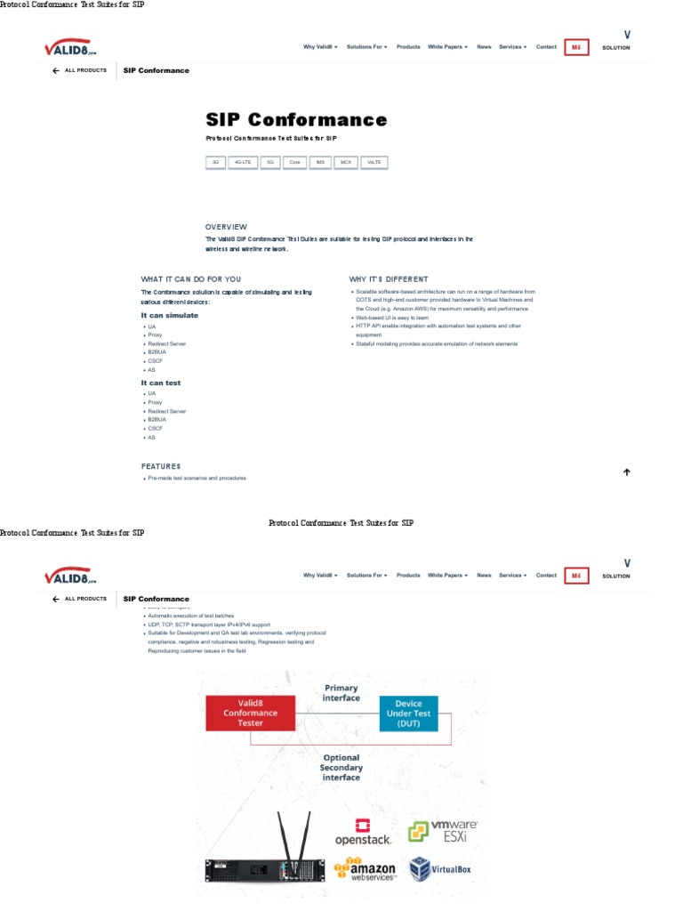 Valid 8 SIP Conformance Solution PDF | PDF | Session Initiation Protocol | Internet Protocols